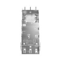 China LP11ACS2000 1x1 SFP Cage Press-Fit With EMI Fingers RoHS Compliant for sale