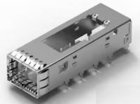 China 1888617-1 Single Port QSFP+ Cage with Internal/External EMI Springs for sale