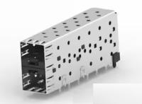 China 1658391-2 2x1 SFP Cage Connector Assembly Press-Fit 20x2 Position for sale