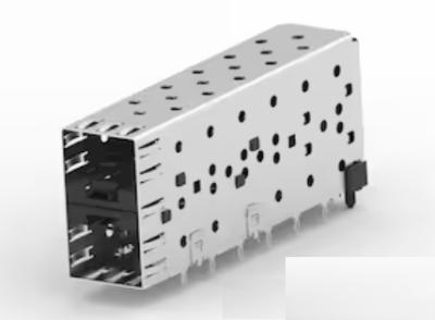 China 1658391-2 2x1 SFP Cage Connector Assembly Press-Fit 20x2 Position for sale