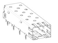 China 2227302-1 4Gb/S SFP Cage Single Piece Press-Fit Connector for sale