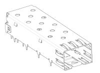 China 2227303-1 SFP Cage 4Gb/s Single Port High-Performance Pluggable I/O for sale