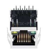 China LINK-PP LPJG0843GENL Gigabit RJ45 Connector with 1500Vrms Hi-Pot for sale