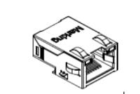 China 7498111120AR Mid PCB RJ45 Jack 1000Base-T SMT Industrial Temp for sale