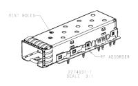 China 2274001-1 zSFP+ 1x1 Cage Assembly Press-Fit with EMI Springs for sale