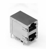 China 615016240521 2x1 Port Cat 3 Modular Jacks Horizontal Shielded RJ45 for sale