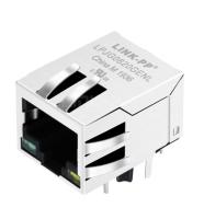 China JD0-0001NL THT Side Entry RJ45 Connector With 1000BASE-T Magnetics for sale