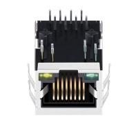 China RB1-125BTAGA 10/100 Base-T RJ45 Connector Built-in Green/yellow LEDs for sale