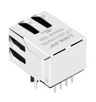 China BS-RB10005 10/100 Base-T Magnetic RJ45 Connector  (1x1, Tab Down, THT) for sale