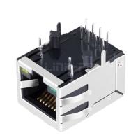China BS-RB10005 10/100 Base-T Magnetic RJ45 Connector  (1x1, Tab Down, THT) for sale
