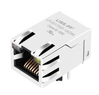 China LPJG17305-1AONL Tab Up 1000 Base-T RJ45 Magjack with Orange & Green/Yellow LED for sale