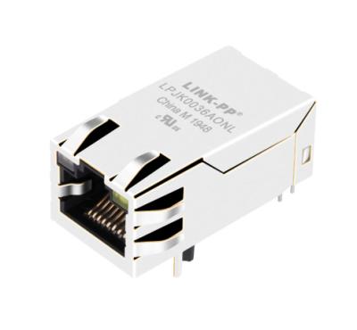 China LPJK0036AONL 1x1 RJ45 ICM Built-in Magnetics Duplex LED Indicator for sale