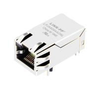 China 0826-1X1T-GH-F Gigabit MagJack ICMs 30W PoE+ RJ45 Connector for sale