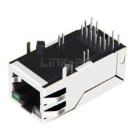 China LPJK2064A9NL 1000BASE-T RJ45 Connector with LED and PoE Support for sale