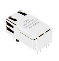 China LPJK2064A9NL 1000BASE-T RJ45 Connector with LED and PoE Support for sale