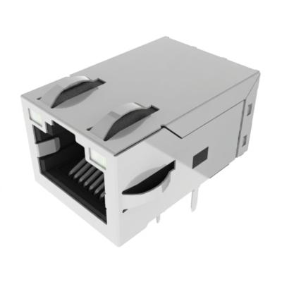China JXF0-5011NL 5GBase-T Industrial THR RJ45 PulseJack (LEDs, Non-PoE, 2250 VDC) for sale