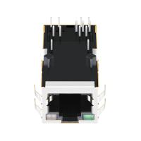 China LPJK1014A8NL 10/100BASE-T PoE RJ45 MagJack with LEDs & EMI Fingers for sale