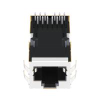 China LPJK0071CNL Gigabit Tab-Up RJ45 Connector ( 1×1, Tab Up, Non-PoE, THT, EMI Tabs) for sale