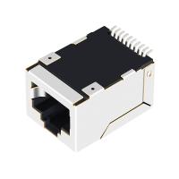 China LPJG19801DNL 1×1 Tab-Up SMT RJ45 Connector with 10/100/1000 Magnetic for sale