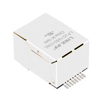 China LPJG19801DNL 1×1 Tab-Up SMT RJ45 Connector with 10/100/1000 Magnetic for sale
