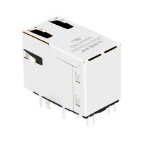 China LPJU3101AONL 10/100BASE-T RJ45 MagJack with Stacked USB 2.0 Type-A Port for sale