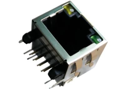 China 42017-00XXX1 Tab Up RJ45 Modular Jack 8P8C Shielded R/A With LED LPJE101AHNL for sale