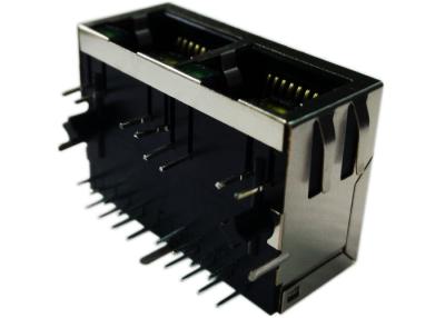 China Multi-port RJ45 HFJ12-1G01ER-L12RL Double Port Gigabit FastJack LPJG26813AENL for sale