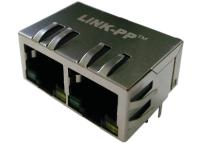 China Multi-port RJ45 HFJ12-1G01ER-L12RL Double Port Gigabit FastJack LPJG26813AENL for sale