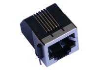 China 5556591-1 1x1 RJ45 Modular Jack Side Entry 8P8C Without Magnetic LPJEF110CNL for sale