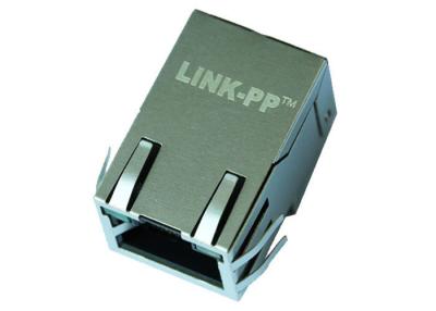 China 5-1840401-7 Tab Up Shielded Gigabit 1x1 Port RJ45 Female Connector LPJG16457AFNL for sale