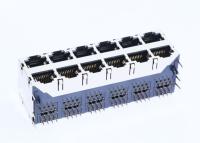 China JC0-3022NL Stacked 2x6 Port RJ45 Female Connector Without LEDs for sale