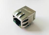 China ARJM11A3-805-KK-CW2 RJ45 1x1 Magnetic 2.5G BaseT W/LED, EMI Fingers Tab Down for sale