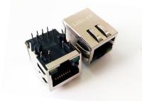 China ARJM11A3-805-KK-CW2 RJ45 1x1 Magnetic 2.5G BaseT W/LED, EMI Fingers Tab Down for sale
