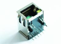 China 2.5G Base -T Single Port RJ45 Ethernet Jack With LEDs 8 Pin ARJM11A3-809-KB-EW2 for sale