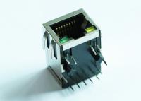 China ARJM11A1-809-JJ-EW2 2.5G base-t Female 1X1 RJ45 Connector With LEDs for sale