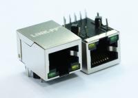 China ARJM11B1-809-AD-EW4 1 Port RJ45 Magjack Connector Through Hole 2.5G Base-T for sale