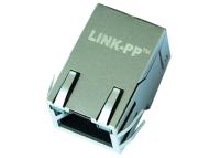 China 2.5G Base -T Single Port RJ45 Ethernet Jack With LEDs 8 Pin ARJM11C7-805-JA-ER4-T for sale