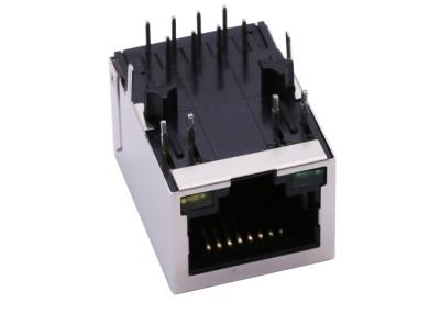 China ARJM11B3-805-AN-ER4-T Tab Down 2.5G base-t Female 1X1 RJ45 Connector for sale