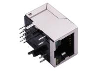 China ARJM11B3-805-AN-ER4-T Tab Down 2.5G base-t Female 1X1 RJ45 Connector for sale
