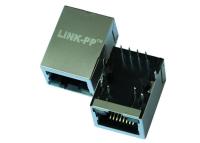 China ARJM11B3-805-KK-ER2-T 2.5G Base-T RJ45 Female Modular Jack With LEDs for sale