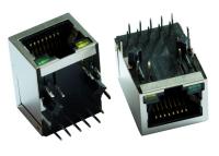 China ARJM11B3-805-KK-ER2-T 2.5G Base-T RJ45 Female Modular Jack With LEDs for sale