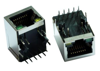 China ARJM11B3-805-KK-ER2-T 2.5G Base-T RJ45 Female Modular Jack With LEDs for sale