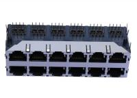 China ARJM26A1-811-NN-CW2 Rj45 Socket 2x6 Ethernet Connector With 5G Base - T for sale