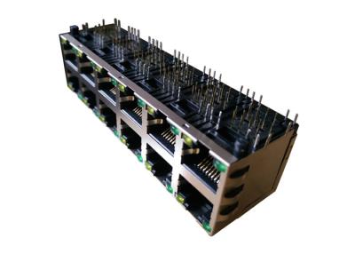 China ARJM26A1-A12-AB-EW2 Stacked 2x6 Port RJ45 Magjack 10/100 Base - T for sale