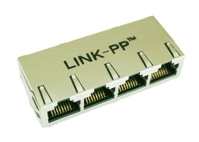 China ARJM14A3-811-NN-CW2 1X4 Port Rj-45 8P8C 5G Base-T Ethernet Jack Tab Up for sale
