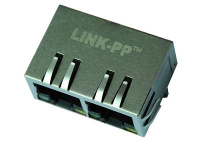 China ARJM12A1-811-AA-EW2 Multi - port  RJ45 Connector 1 X 2 Tab Down 5G Base - T for sale