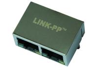 China ARJM12A2-811-BB-CW2 1x2 Dual Right Angle RJ45 5G Connector For PDH / PCB for sale