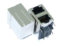 China 2X1 Port 8P8C RJ45 Female Connector Without Magnetics ARJM21A1-811-AA-CW2 for sale