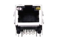 China RJ45 Single Port XRJM-S-01-8-8-9 Right Angle Ethernet Connector 8p8c jack for sale