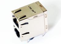 China LPJ17492CNL 2x1 Port POE RJ45 Connector With POE+ 10 / 100 Base-T 1840990-1 for sale